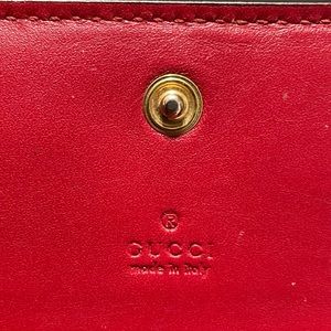 Gucci | Bags | Gucci Wallet Authentic Red Leather | Poshmark
